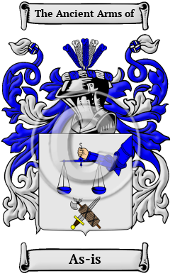 As-is Name Meaning, Family History, Family Crest & Coats of Arms