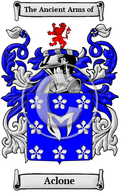 Aclone Name Meaning, Family History, Family Crest & Coats of Arms