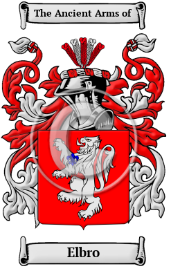 Elbro Name Meaning, Family History, Family Crest & Coats of Arms