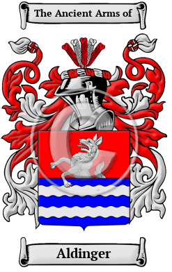Aldinger Name Meaning, Family History, Family Crest & Coats of Arms