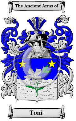 Toni- Name Meaning, Family History, Family Crest & Coats of Arms