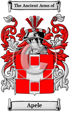 Apele Name Meaning, Family History, Family Crest & Coats of Arms
