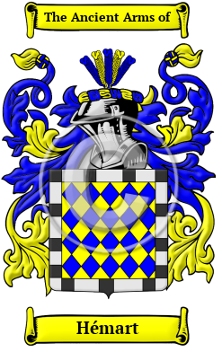 Hémart Name Meaning, Family History, Family Crest & Coats of Arms