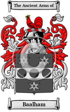 Baalham Name Meaning, Family History, Family Crest & Coats of Arms