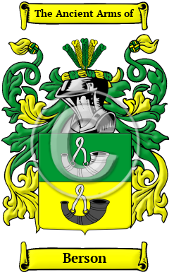 Berson Name Meaning, Family History, Family Crest & Coats of Arms