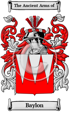 Baylon Name Meaning, Family History, Family Crest & Coats of Arms