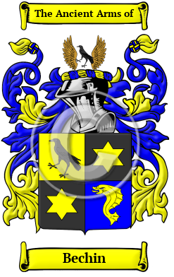 Bechin Name Meaning, Family History, Family Crest & Coats of Arms