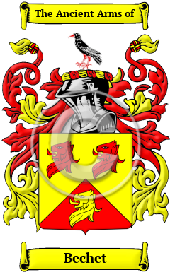 Bechet Name Meaning, Family History, Family Crest & Coats of Arms