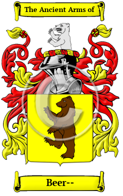Beer-- Name Meaning, Family History, Family Crest & Coats of Arms
