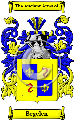 Begelen Name Meaning, Family History, Family Crest & Coats of Arms