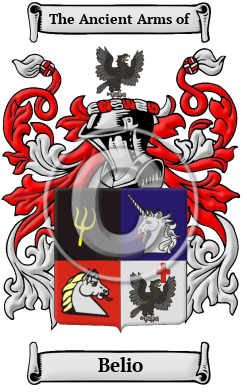 Belio Name Meaning, Family History, Family Crest & Coats of Arms