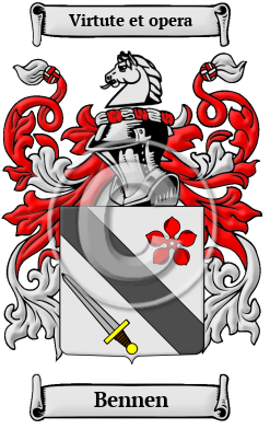 Bennen Name Meaning, Family History, Family Crest & Coats of Arms
