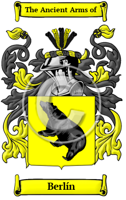 Berlín Name Meaning, Family History, Family Crest & Coats of Arms