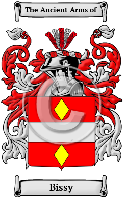 Bissy Name Meaning, Family History, Family Crest & Coats of Arms