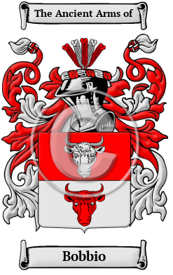 Bobbio Name Meaning, Family History, Family Crest & Coats of Arms