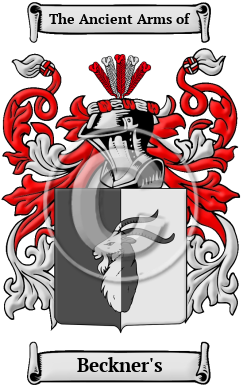 Beckner's Name Meaning, Family History, Family Crest & Coats of Arms