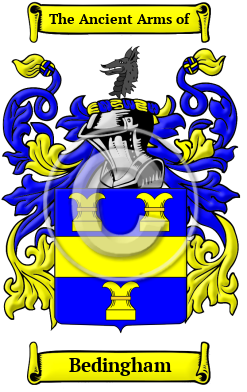 Bedingham Name Meaning, Family History, Family Crest & Coats of Arms