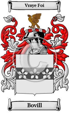 Bovill Name Meaning, Family History, Family Crest & Coats of Arms
