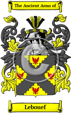 Lebouef Name Meaning, Family History, Family Crest & Coats of Arms