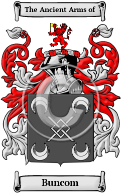 Buncom Name Meaning, Family History, Family Crest & Coats of Arms