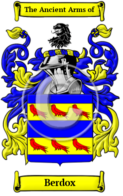 Berdox Name Meaning, Family History, Family Crest & Coats of Arms