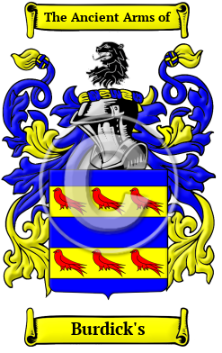 Burdick's Name Meaning, Family History, Family Crest & Coats of Arms