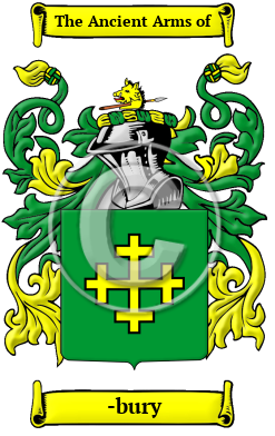 -bury Name Meaning, Family History, Family Crest & Coats of Arms
