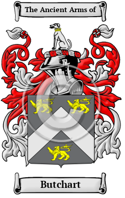 Butchart Coat of Arms Print | HouseOfNames.com