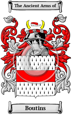 Boutins Name Meaning, Family History, Family Crest & Coats of Arms
