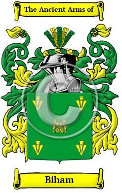 Biham Name Meaning, Family History, Family Crest & Coats of Arms