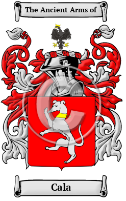 Cala Name Meaning, Family History, Family Crest & Coats of Arms