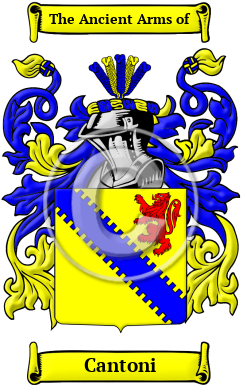 Cantoni Name Meaning, Family History, Family Crest & Coats of Arms
