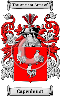 Capenhurst Name Meaning, Family History, Family Crest & Coats of Arms