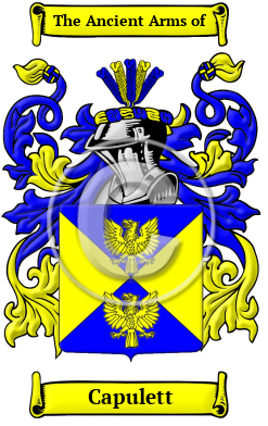 Capulett Name Meaning, Family History, Family Crest & Coats of Arms