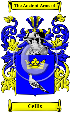Cellis Name Meaning, Family History, Family Crest & Coats of Arms