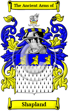 Shapland Name Meaning, Family History, Family Crest & Coats of Arms