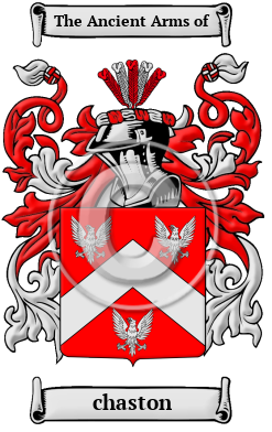 Chaston Name Meaning, Family History, Family Crest & Coats of Arms