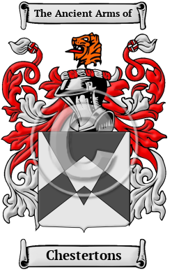 Chestertons Name Meaning, Family History, Family Crest & Coats of Arms