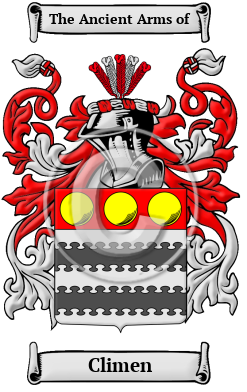 Climen Name Meaning, Family History, Family Crest & Coats of Arms
