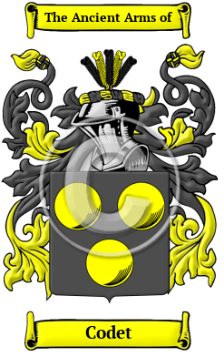 Codet Name Meaning, Family History, Family Crest & Coats of Arms