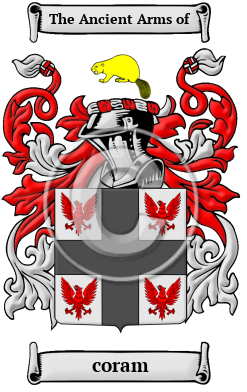 Coram Name Meaning, Family History, Family Crest & Coats of Arms