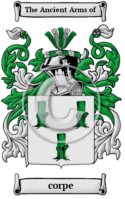 Corpe Name Meaning, Family History, Family Crest & Coats of Arms