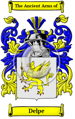 Delpe Name Meaning, Family History, Family Crest & Coats of Arms