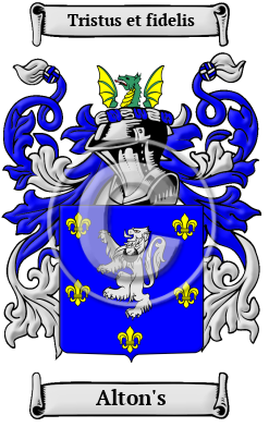 Alton's Name Meaning, Family History, Family Crest & Coats of Arms, irish