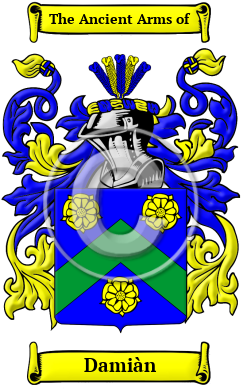 Damiàn Name Meaning, Family History, Family Crest & Coats of Arms