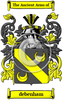 Debenham Name Meaning, Family History, Family Crest & Coats of Arms
