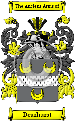 Dearhurst Name Meaning, Family History, Family Crest & Coats of Arms