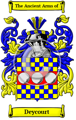 Deycourt Name Meaning, Family History, Family Crest & Coats of Arms