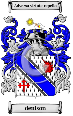 Denison Name Meaning, Family History, Family Crest & Coats of Arms