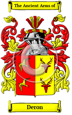 Deron Name Meaning, Family History, Family Crest & Coats of Arms